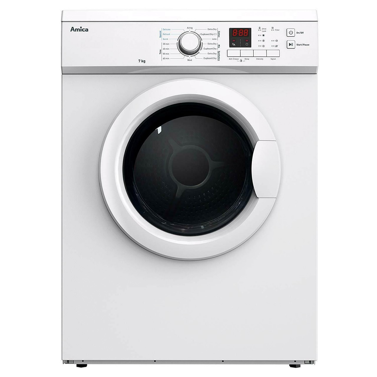 Amica ADV7CLCW 7kg Vented Auto Sensor Dryer | Vented | Tumble Dryers ...
