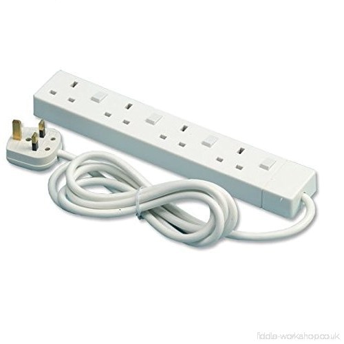 Pifco 2029 4 Gang 2m Extension Cable with 4 switches | Power Adaptors ...