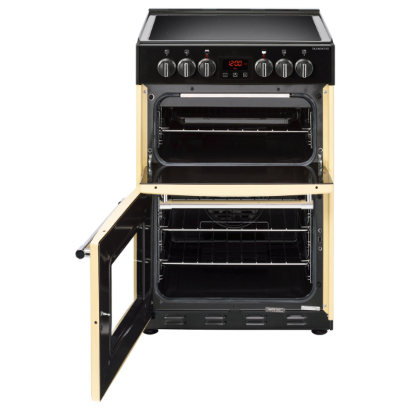 Belling Farmhouse 60E Cream 60cm Wide Electric Mini Range Cooker with ...