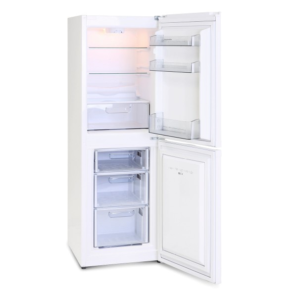 Montpellier MS145W 145cm Tall Low Frost Fridge Freezer in White | 50/50 ...