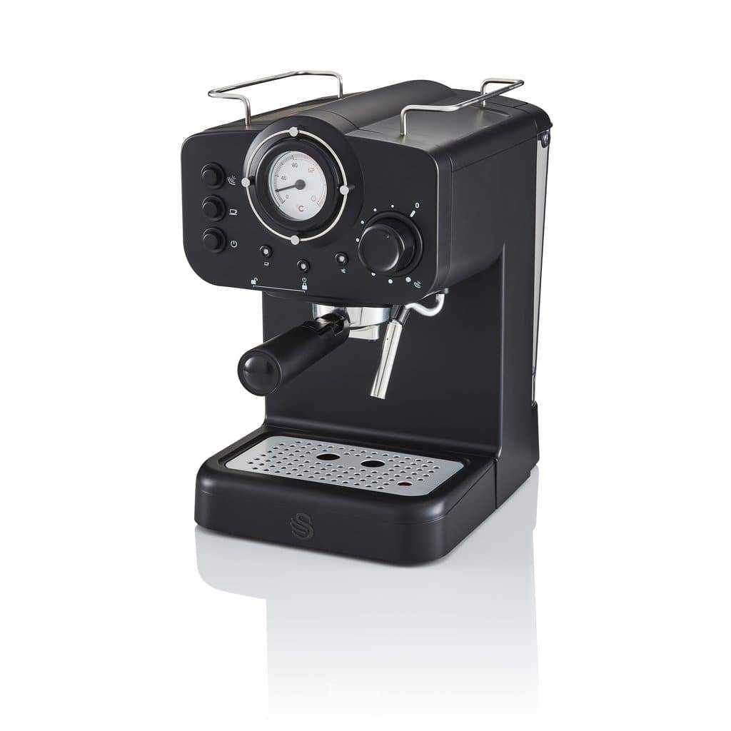 Swan SK22110BLKN Stealth Black Pump Espresso Coffee Machine | Coffee ...
