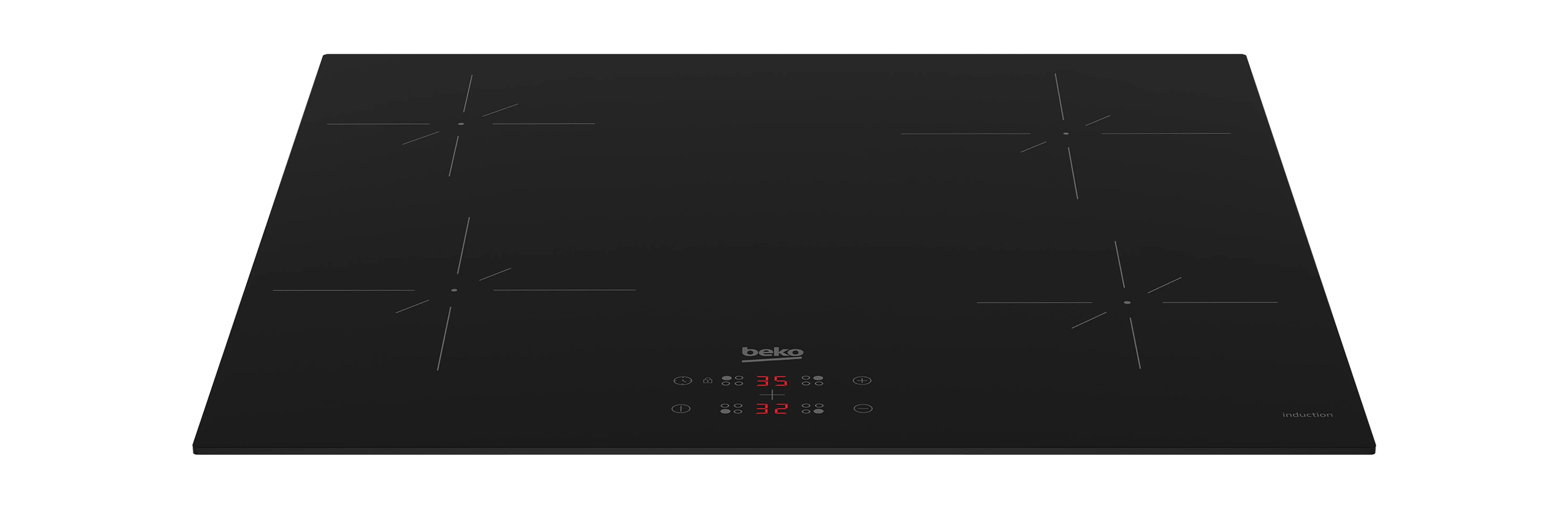 Beko CIHYQI21B 4 Zone 60cm Wide Induction Hob in Black | G Craggs