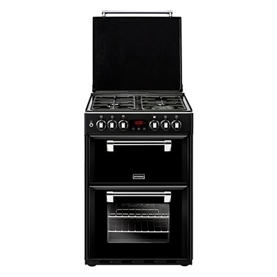 Stoves Richmond 600DF Black 60cm Wide Dual Fuel Mini Range Cooker ...
