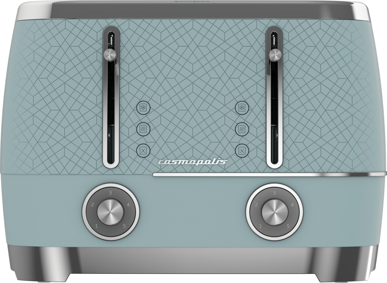 Beko TAM8402T Cosmopolis Blue 4 Slice Toaster | 4 Slice Toasters ...