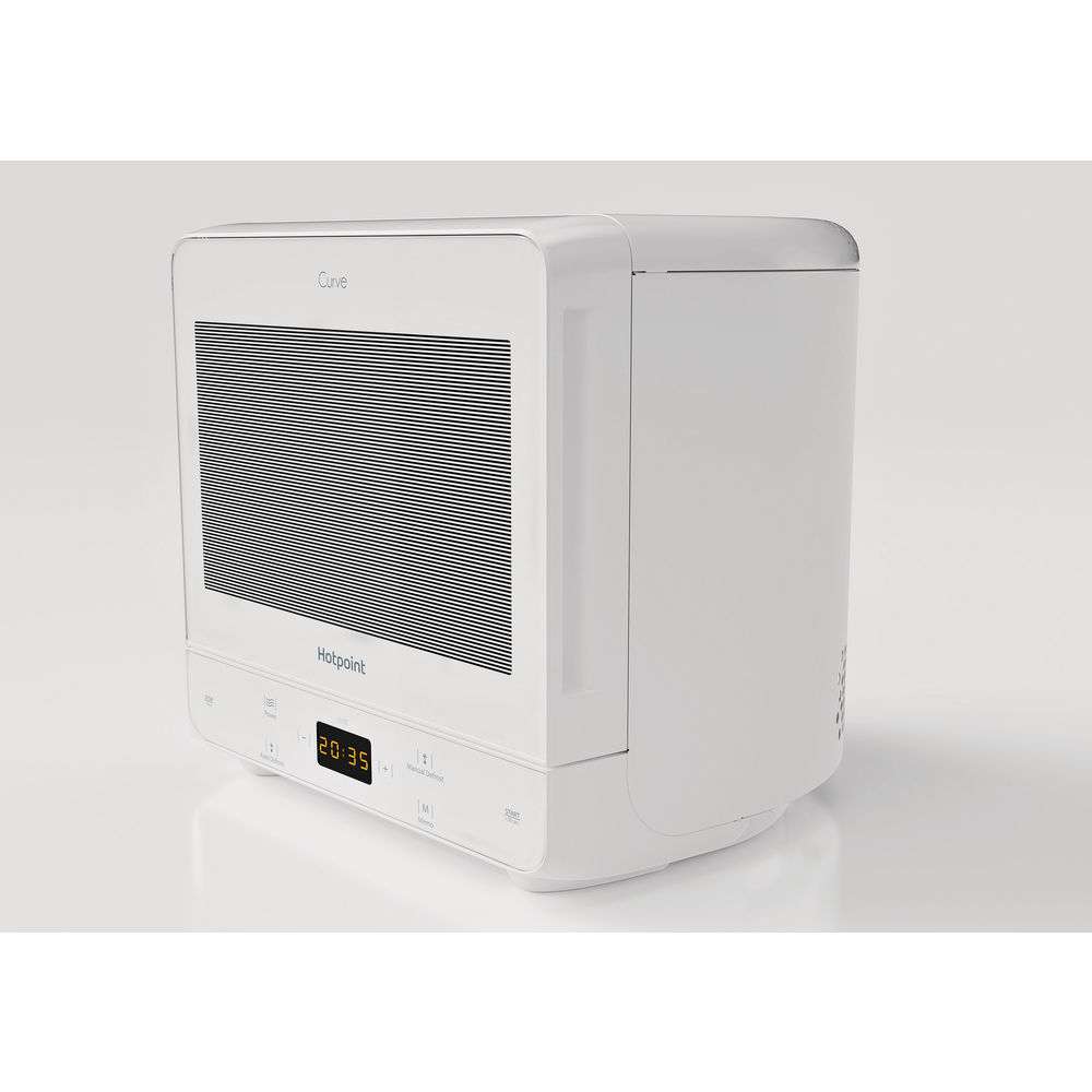 Hotpoint MWH1331FW 13L Curved Microwave in White | G Craggs Ltd