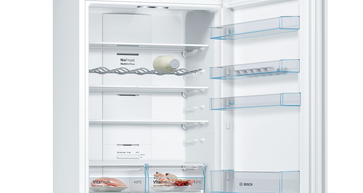 Bosch Serie 4 KGN49XWEA 70cm Wide Frost Free Fridge Freezer - White | G ...