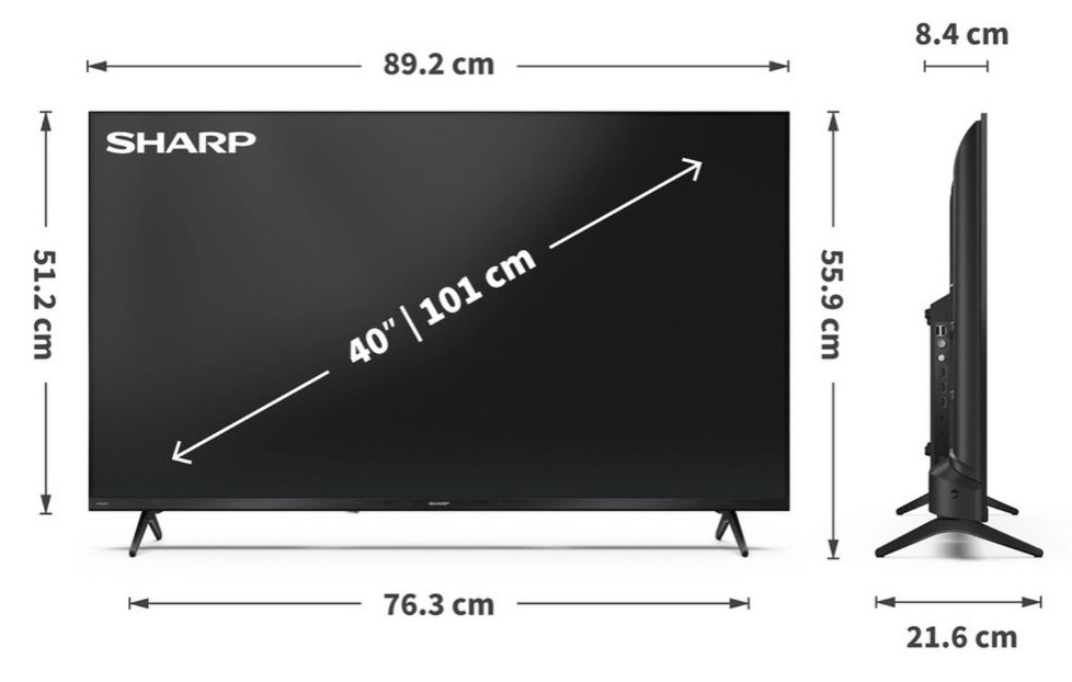Sharp 40" Led TV 2T-C40HE2245KB | 33" - 43" | Televisions | TV, DVD & Audio | Hylands Electrical ...